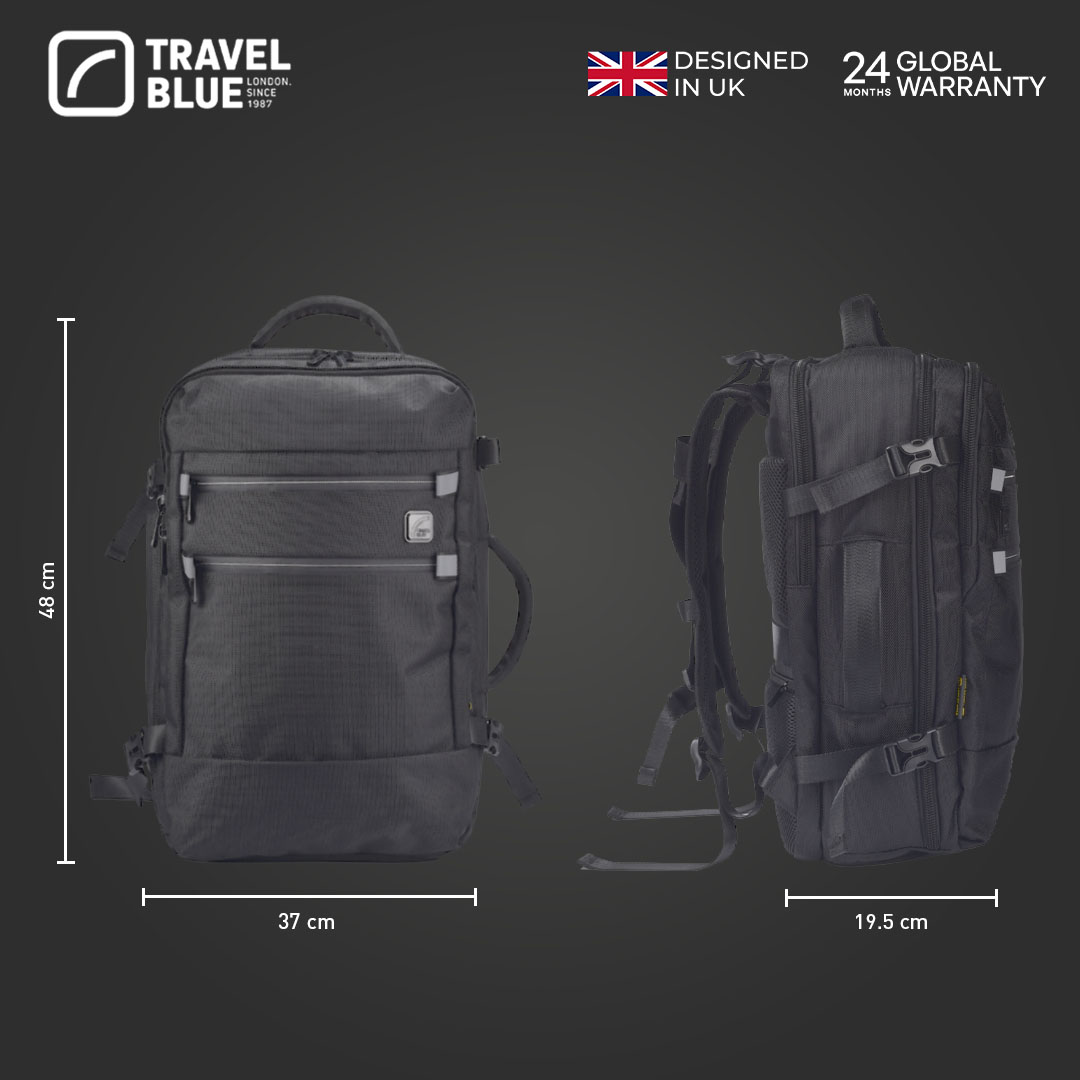 Travel Blue JOURNEY 35L TB3090 – Travel Cabin Laptop Backpack with USB ...