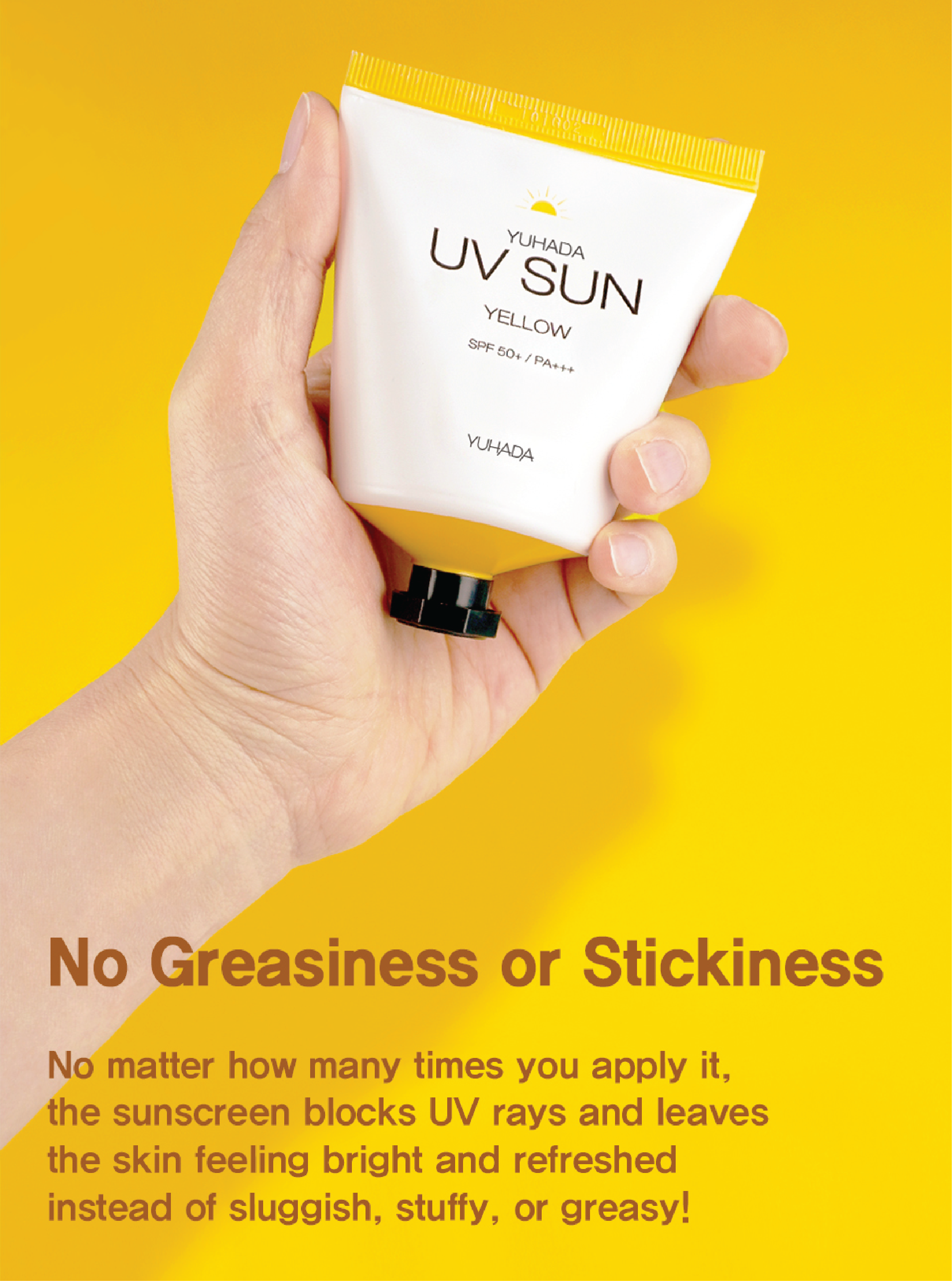Yuhada UV Sun Cream SPF50+ / PA+++ (50ml) | Shopee Singapore