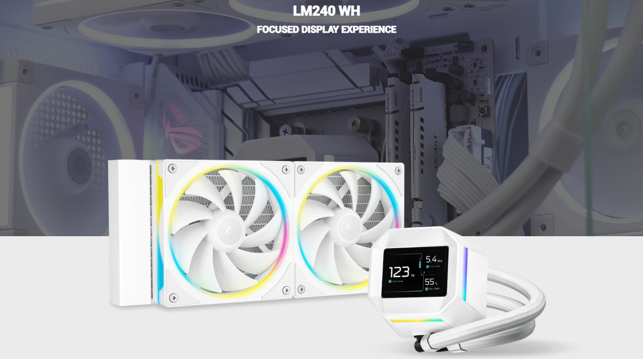 DEEPCOOL LM240/LM360 BLACK/WHITE AIO CPU COOLER (3 YEARS WARRANTY BY ...