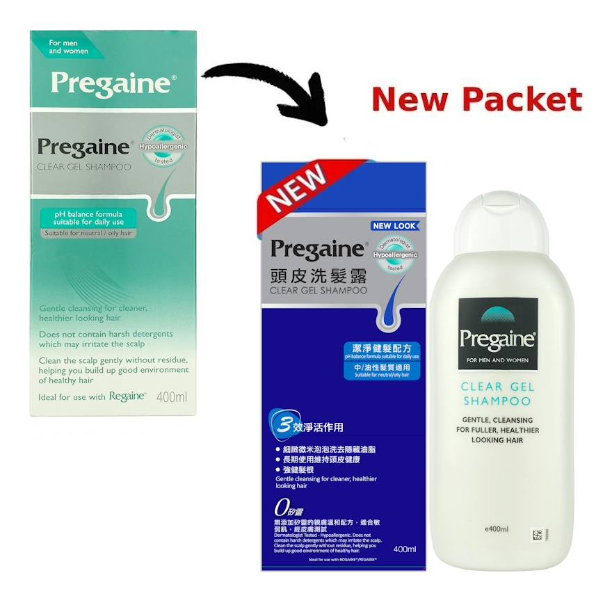 PREGAINE Clear Gel Thinning Hair Care Shampoo Silicon Free (For Normal ...