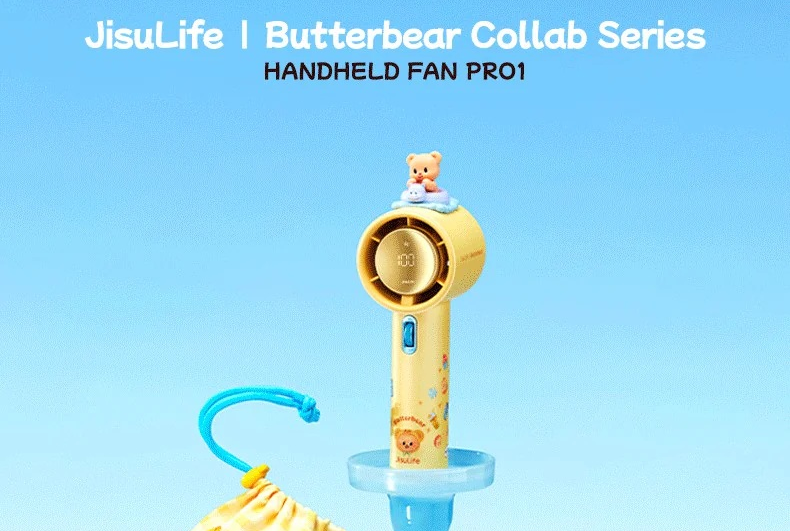 JISULIFE × ButterBear Pro1 Handheld Fan 5000mAh USB-C Rechargeable ...