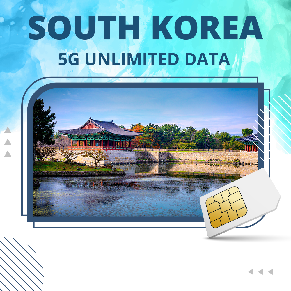 Unlimited Korea Data 5G Sim Card 5 days/ 7 days/ 10 days | Shopee Singapore