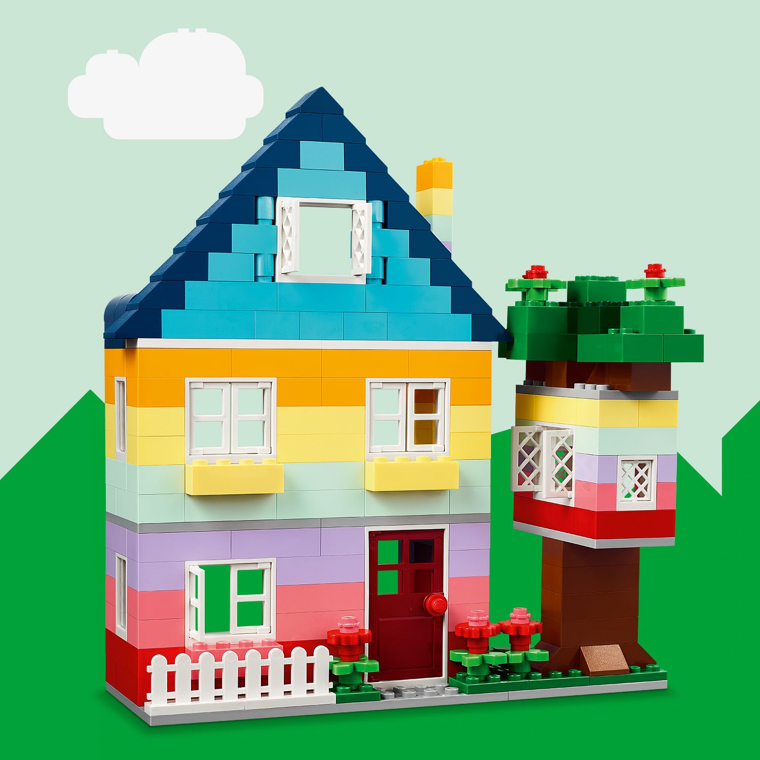 LEGO Classic 11035 Creative Houses Building Toy (850 Pieces) | Shopee ...