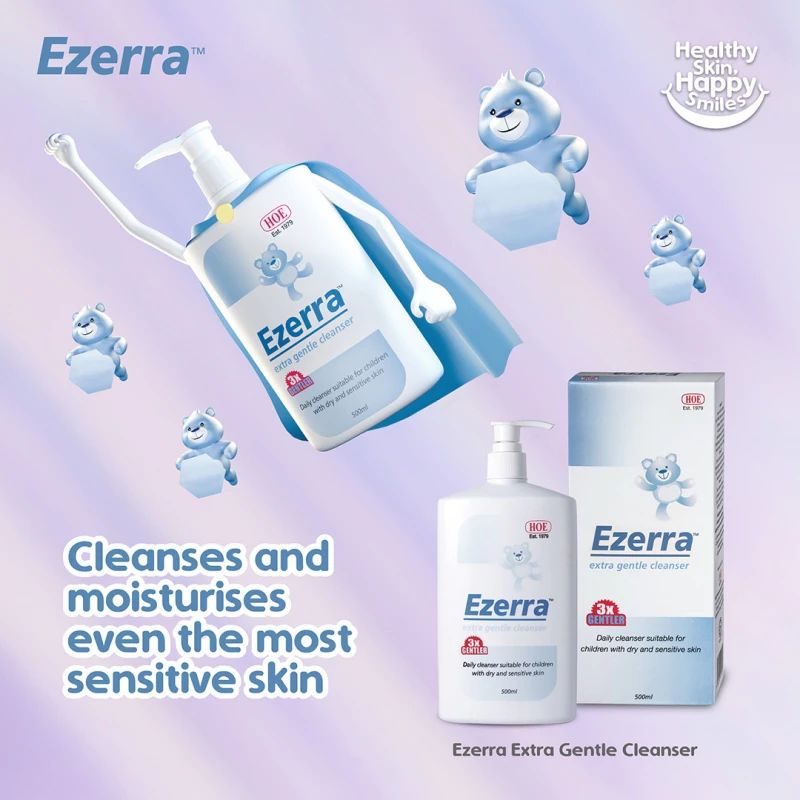 [Ready Stock] Ezerra Extra Gentle Cleanser 150/500ml Dry Skin Eczema ...