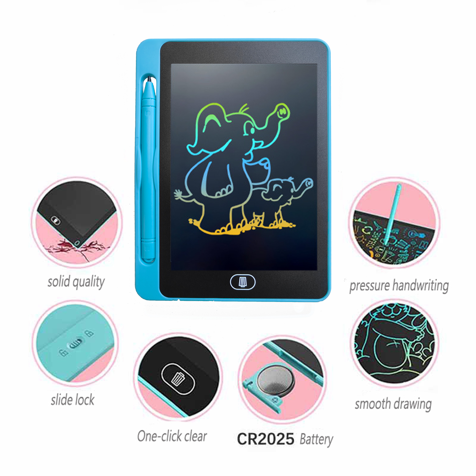 A20⭐6.5/8.5 Inch -Multi-Color LCD Writing Tablet Handwriting Pad Kids ...