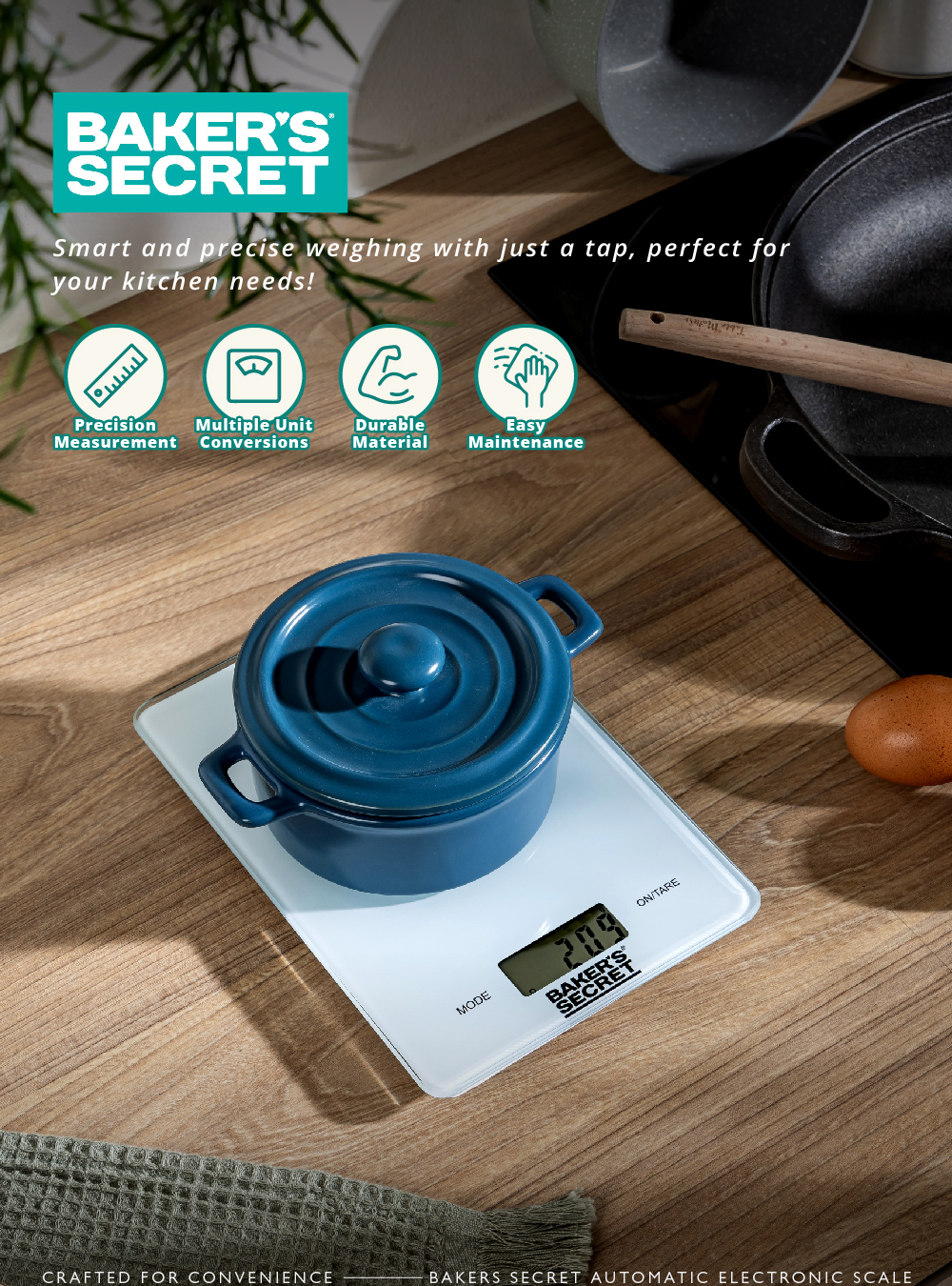 Table Matters - Baker's Secret Automatic Electronic Scale [ Scale ...