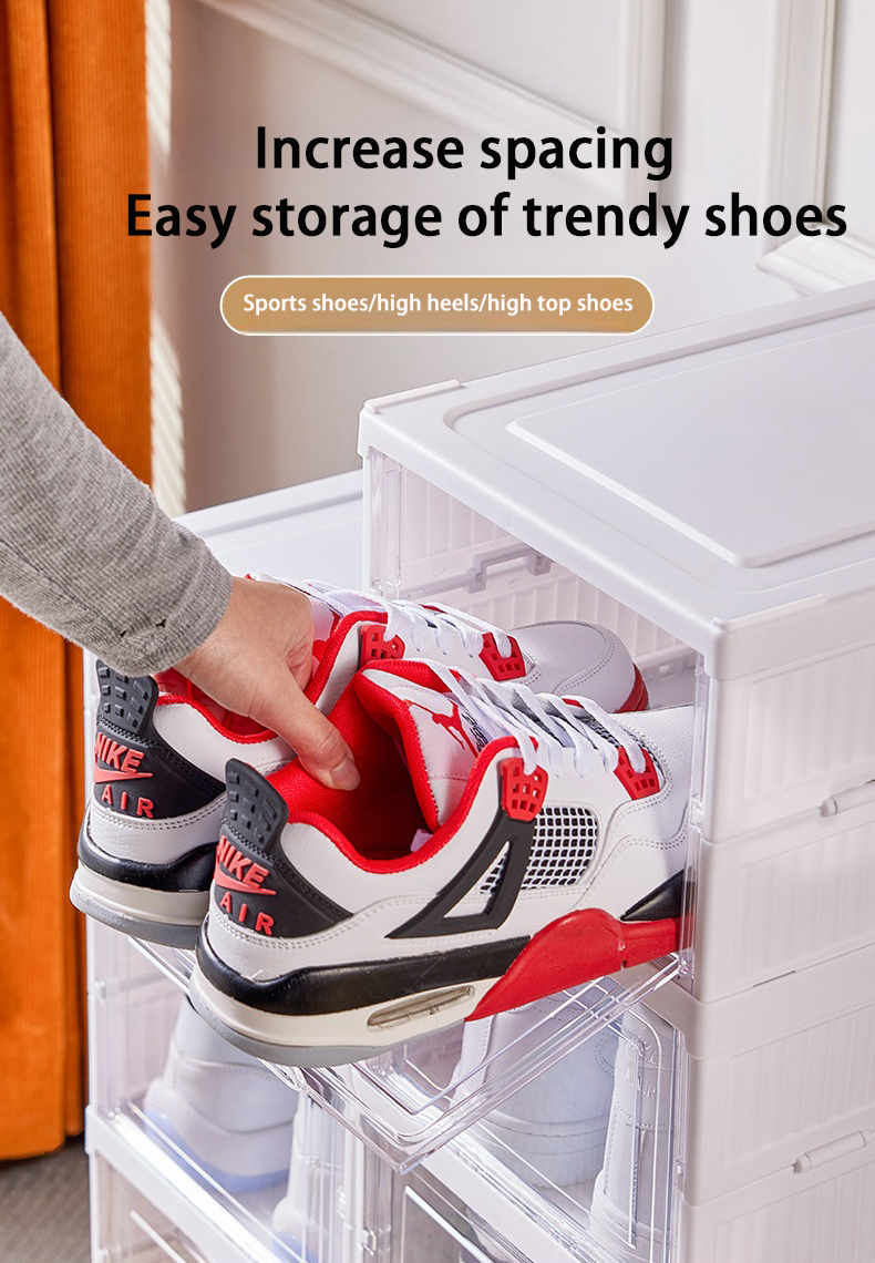 【SG STOCK】Folding shoe box/1/3/6-layer shoe storage box/Organiser ...