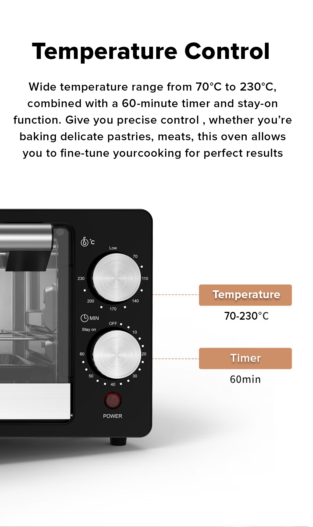 Cornell 10L Compact Toaster Oven with 4 Heating Elements CTOS01BK ...