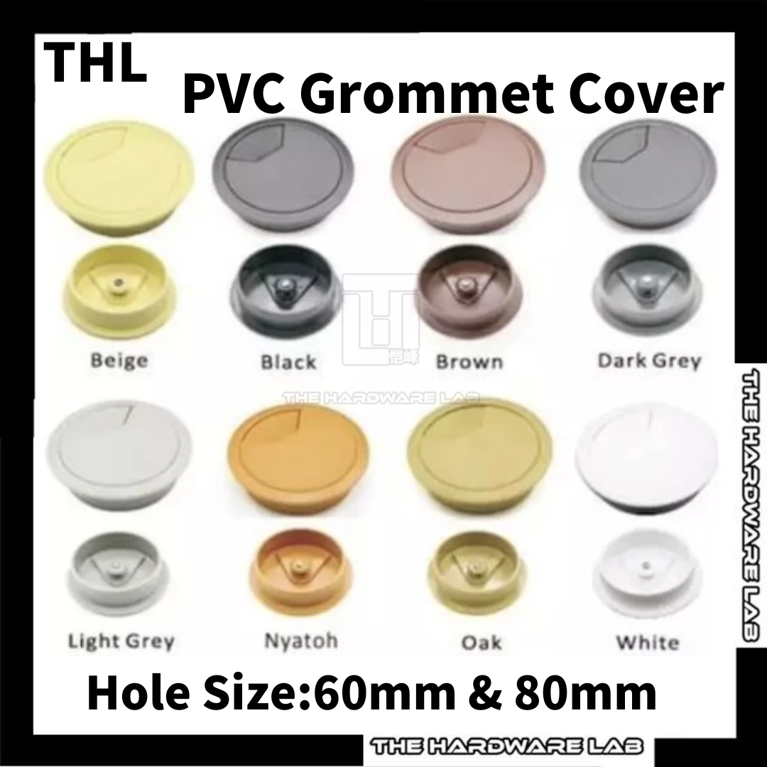 {The Hardware Lab}THL PVC Grommet Cover / PVC Wire Cover Round 60mm ...