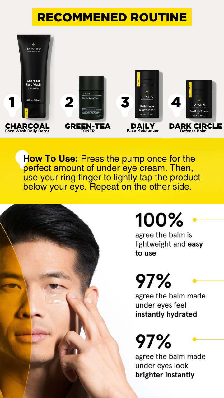 LUMIN | Men’s Dark Circle Defense Balm Anti-Aging Korean Eye Cream ...
