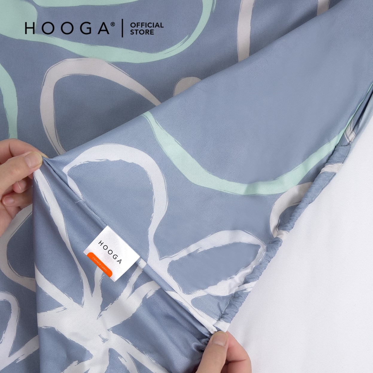 Hooga Estelle 990TC Buttersoft Bedsheet Comforter Set (Orange Label ...