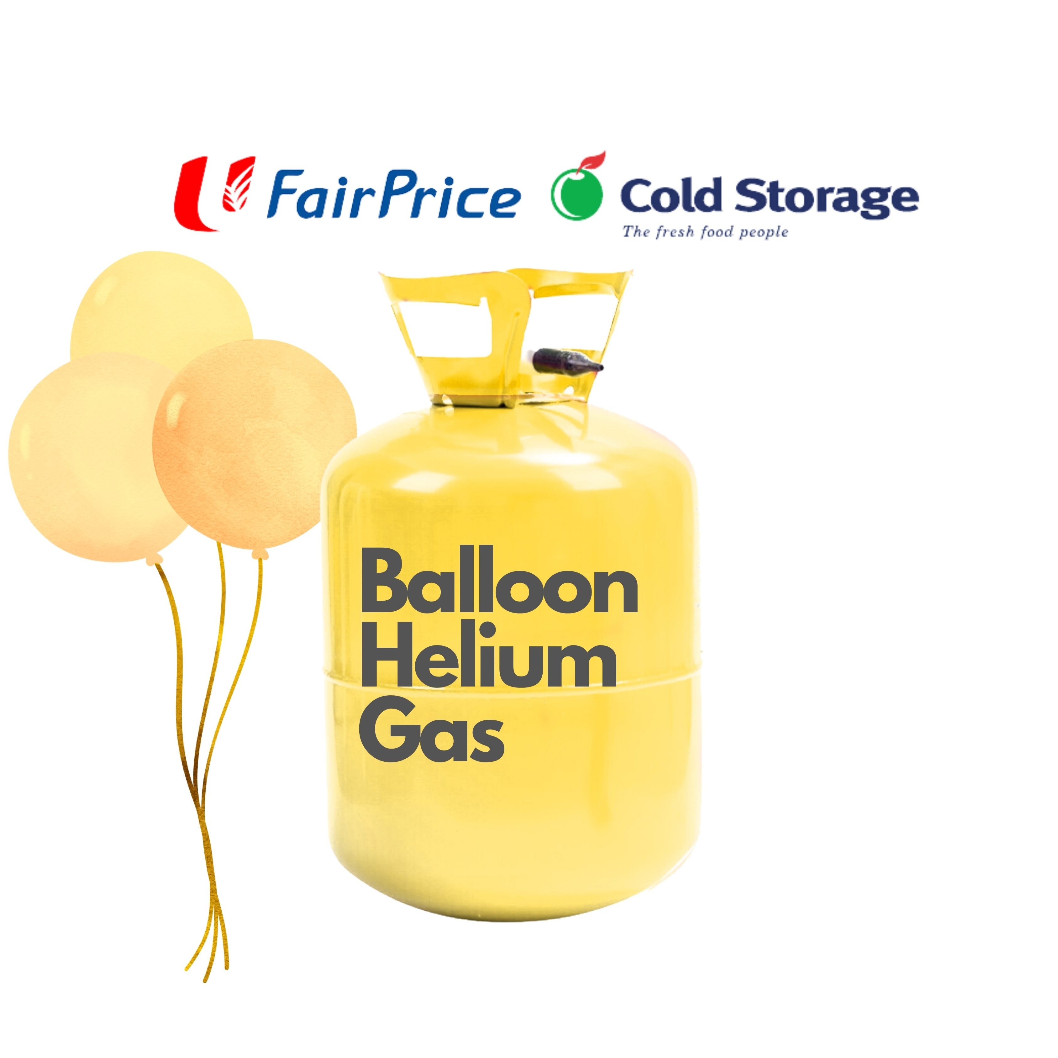 [ Collection @ Cold Storage Supermarket] Helium Gas Tank 30/50 Balloons ...