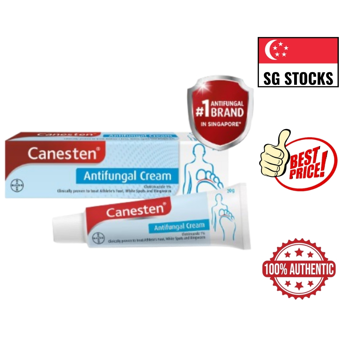 Canesten Cream 20G 1% Antifungal Cream for Ringworm Athletes Foot ...