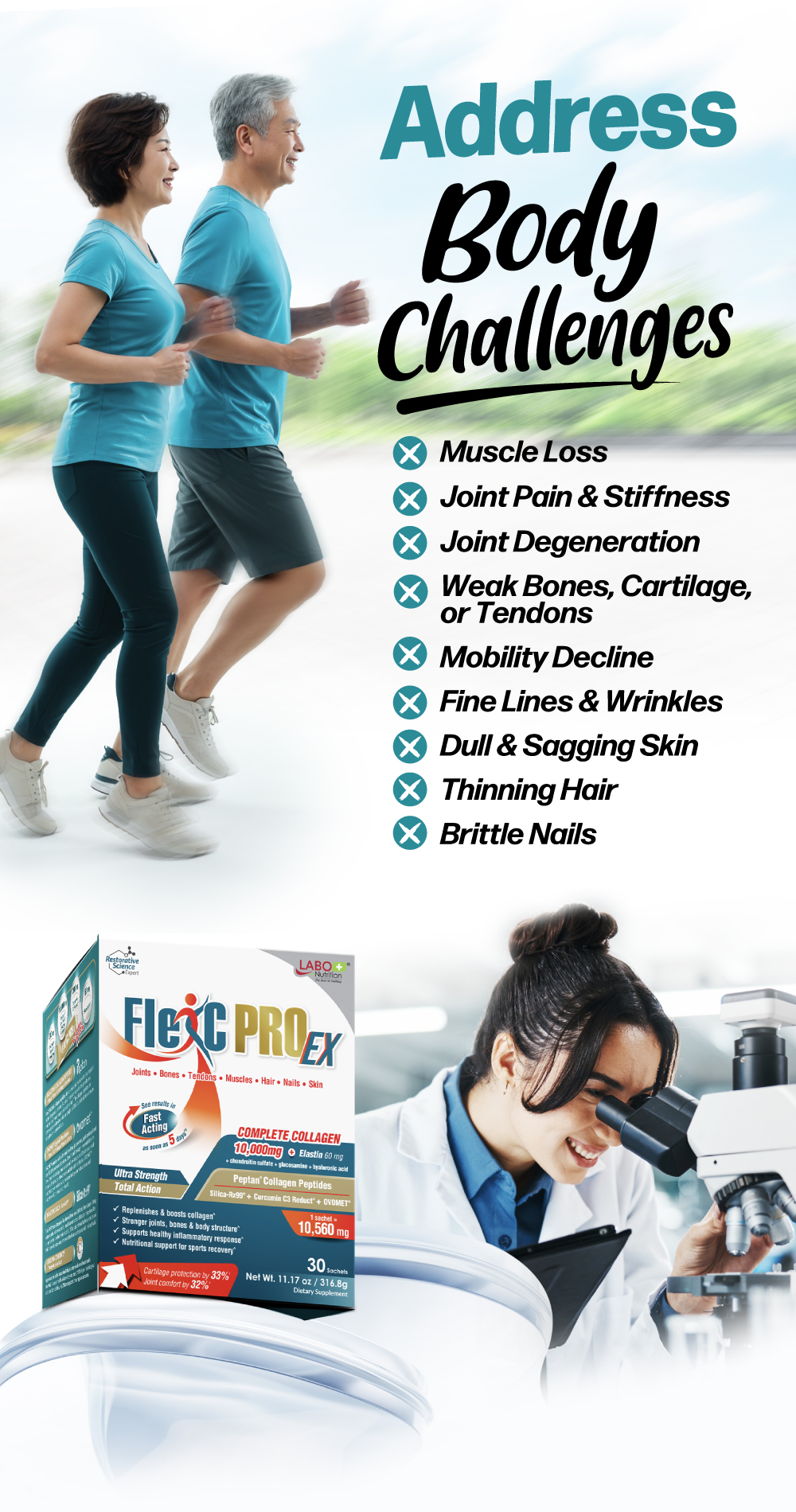 [2 Boxes] LABO Nutrition FlexC PRO EX Better than Glucosamine ...