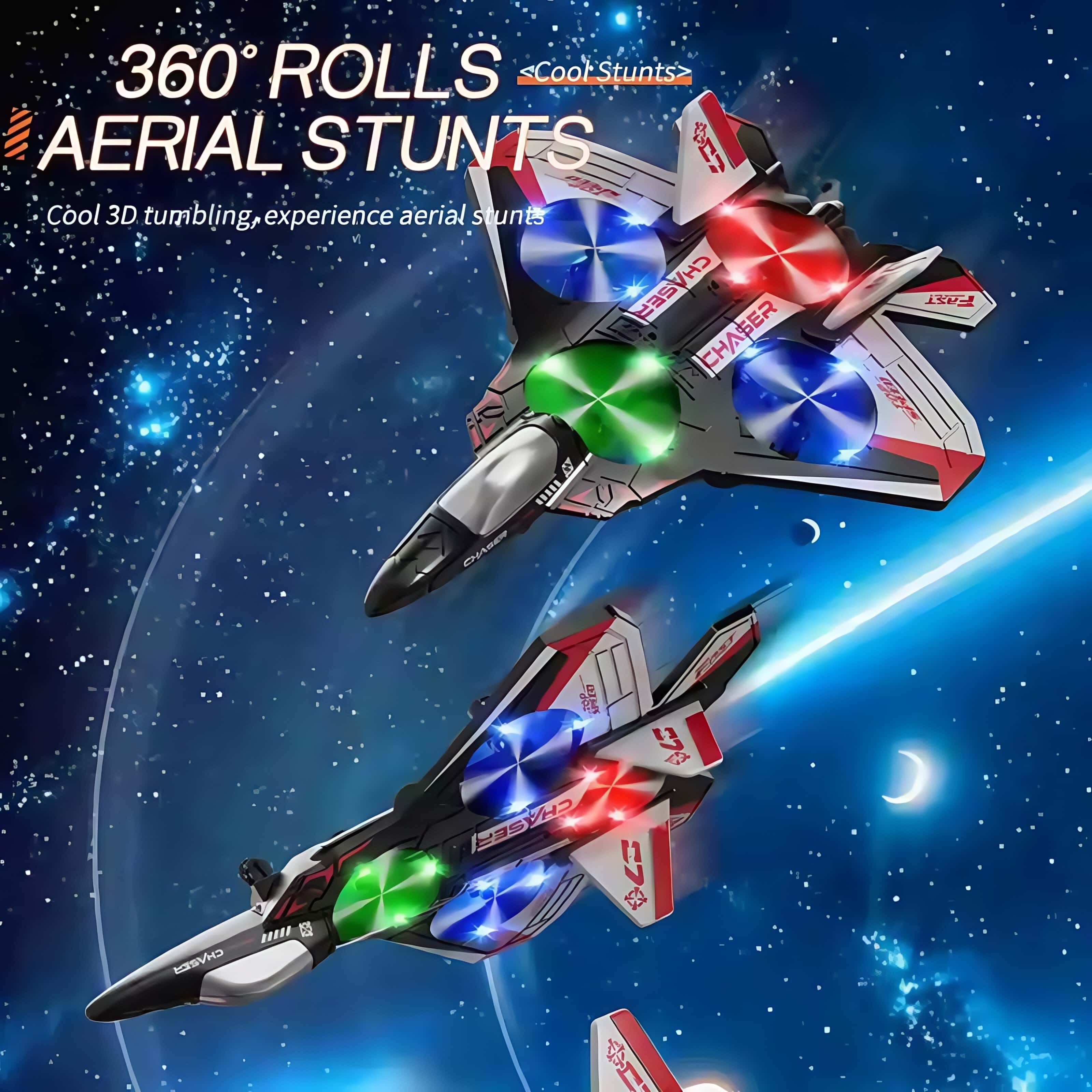 【SPOETRY】Jet Fighter Remote Control Six axis gyroscope Aircraft Foam ...