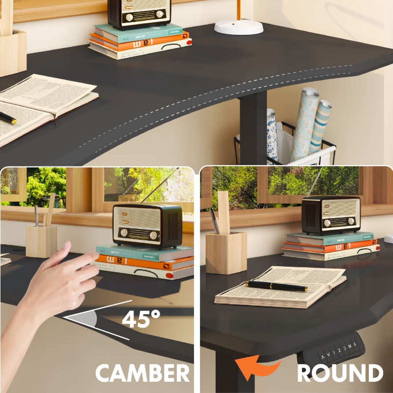 ErgonMan Tabletop for Electric Height Adjustable Desk MDF Table Top ...