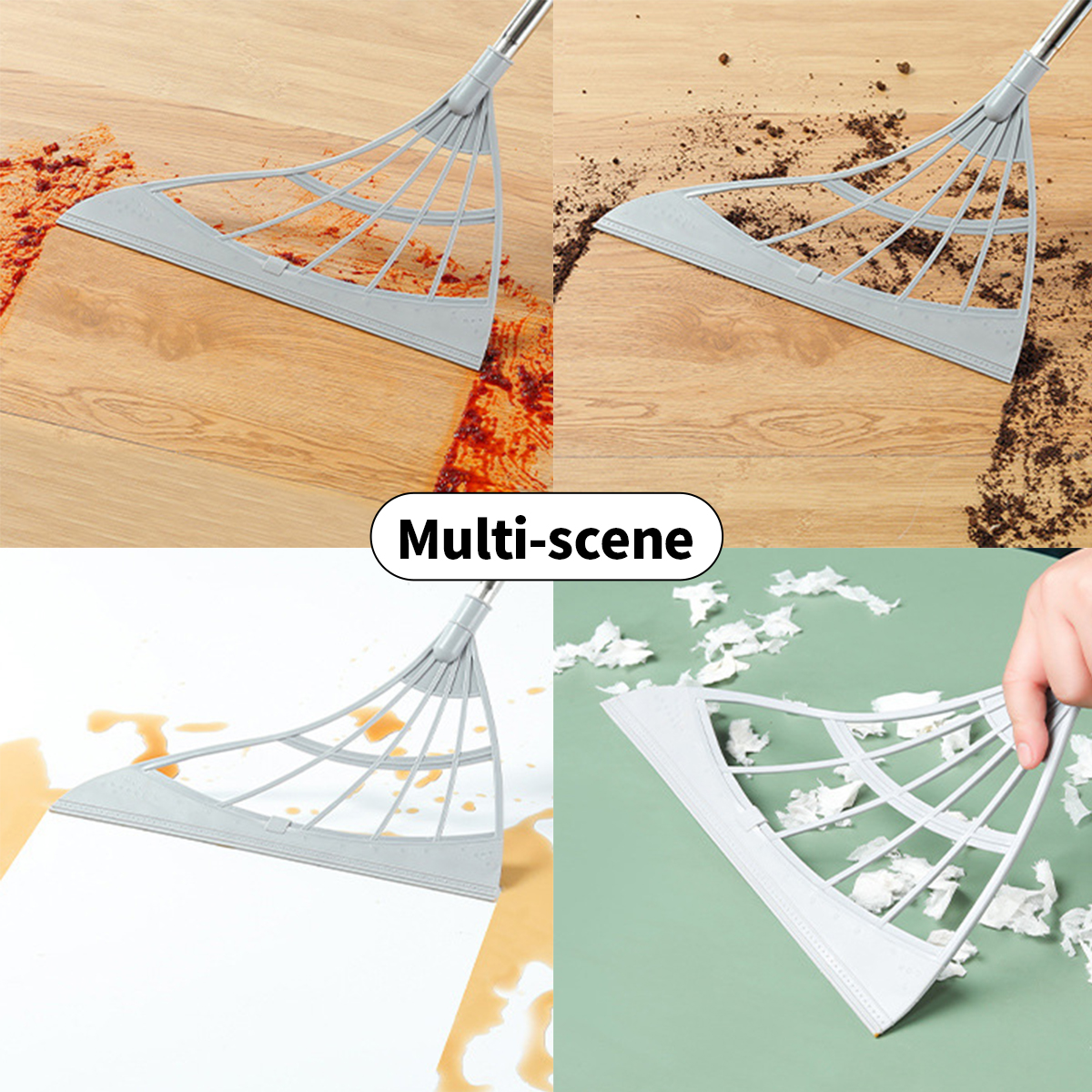 【HM】SG STOCK ⭐3-in-1 Multi-Purpose Magic Broom⭐ Home Cleaning Silicone ...