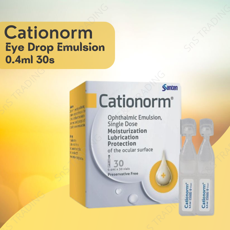 Cationorm Ophthalmic Emulsion Single Dose 30X0.4mL | Shopee Singapore