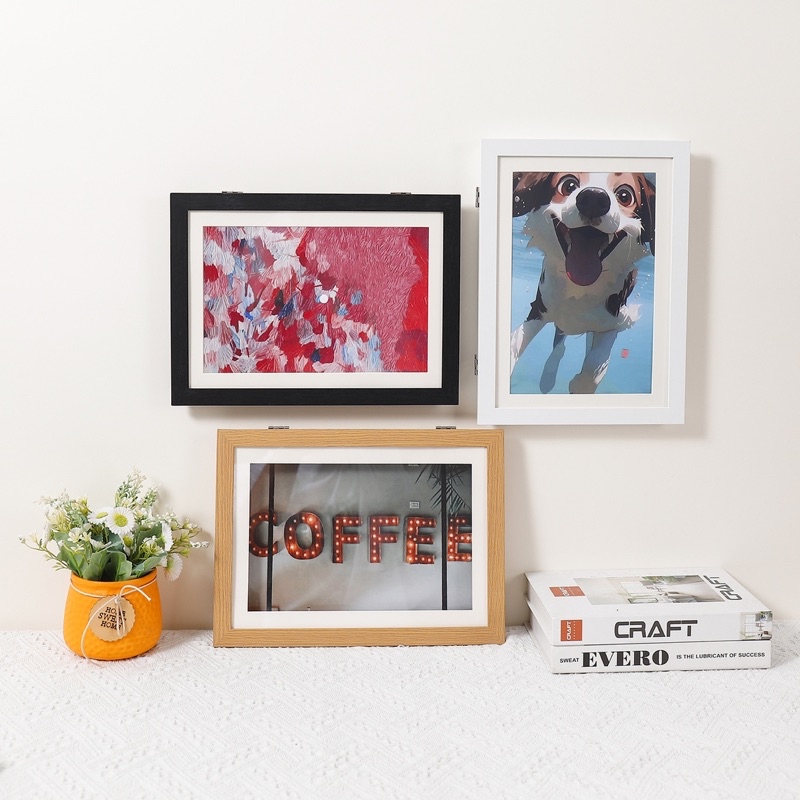 SG Seller Kids Art Frames Flip Picture Frame Art Painting Storage Frame ...