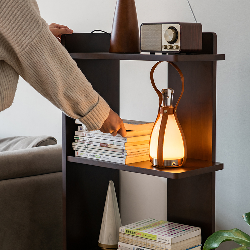 OSUM Wooden Book Shelf Floor-Standing Corner Book Simple Multi-layer ...