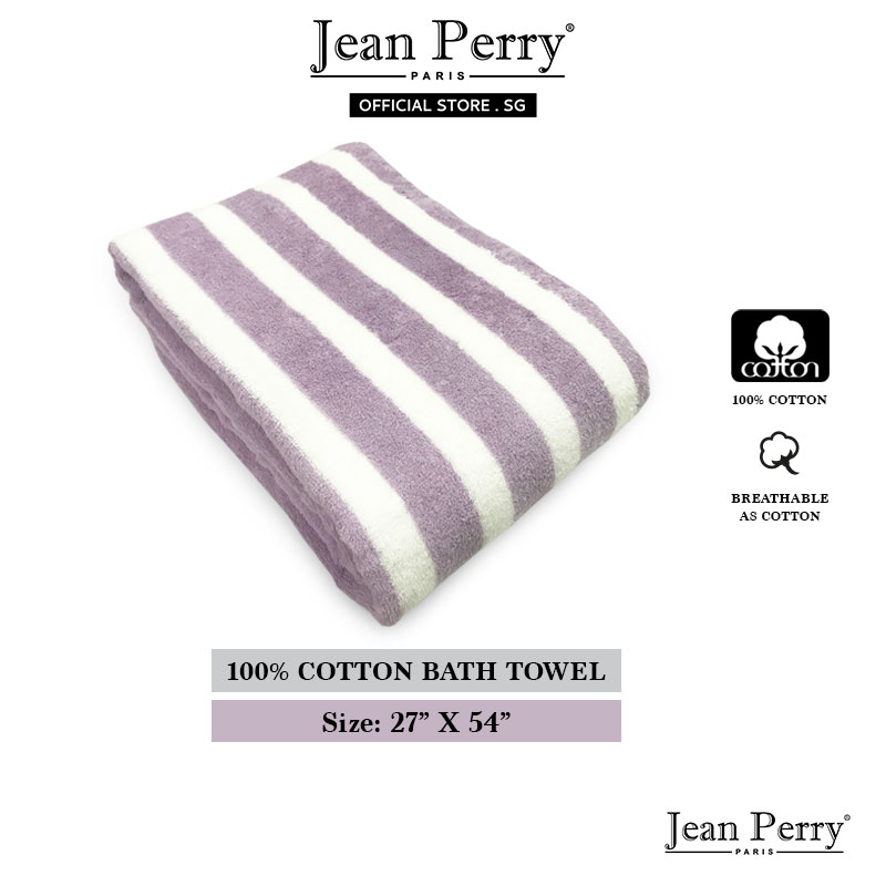 Jean Perry Tokyo Stripe Cotton Bath Towel I Towel I Bathroom Towel I ...