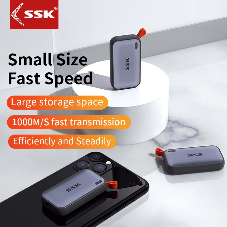 SSK SD500 Portable External SSD 1050MB/s USB3.2 Gen2 10Gbps External ...