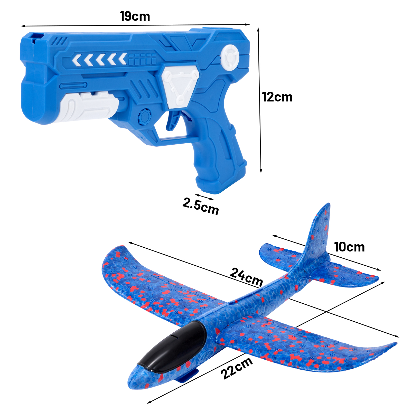 ⭐SG Stock⭐Airplane Launcher Flying Gun Set Foam Glider Planes Outdoor ...
