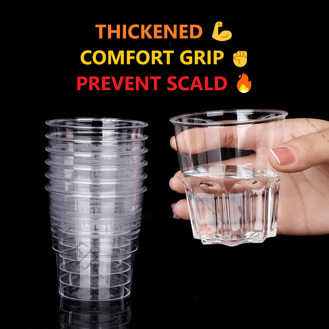 🇸🇬 Disposable Aviation Cup | Thick Plastic Acrylic Glass Party Coffee ...