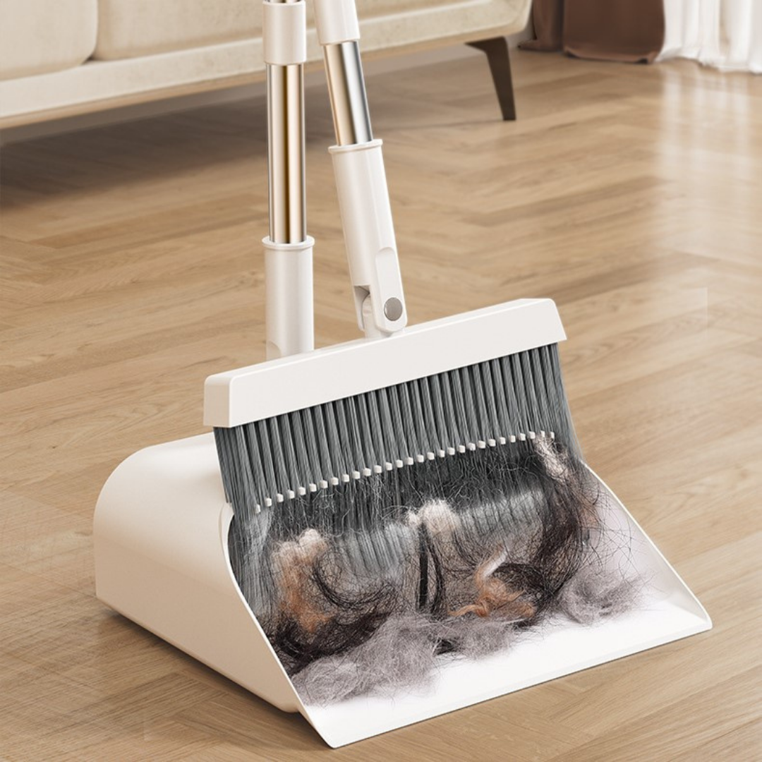 Foldable Broom Dustpan set (180° Rotatable) | Shopee Singapore