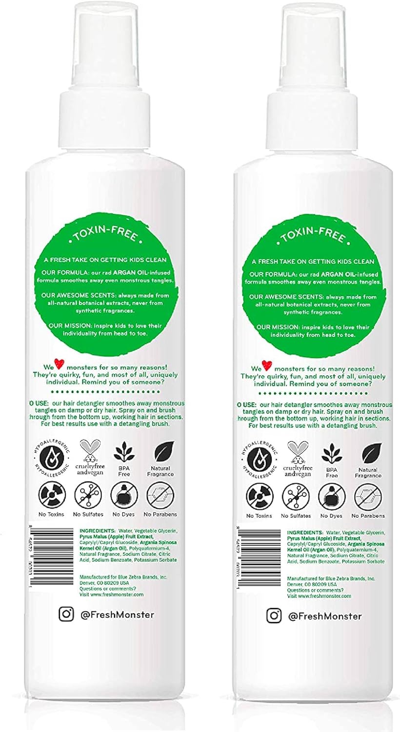 🌟💯% AUTHENTIC🌟 Fresh Monster Kids Hair Detangler Spray - Coconut Milk ...