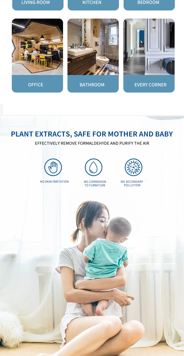 🇸🇬330ML Formaldehyde Remover Spray Removing Odors From Newly Renovated ...