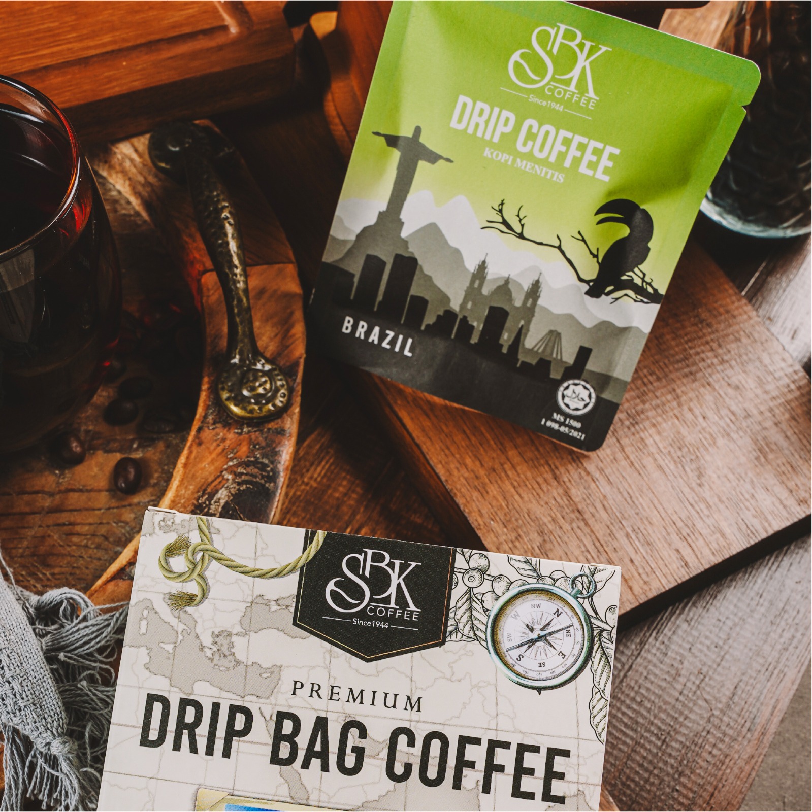 [ Drip Coffee ] SBK Drip Kopi BRAZIL Flavour SBK ｜挂耳包咖啡 巴西口味 ｜12g｜100% ...