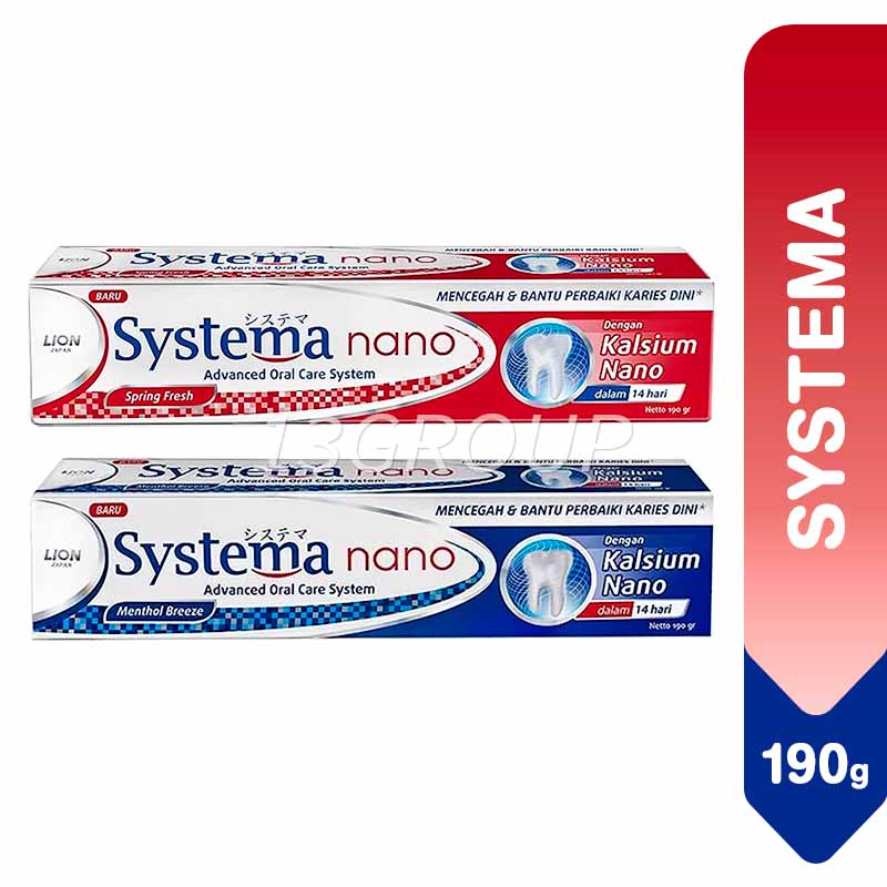 Systema Nano Toothpaste Menthol Breeze Spring Fresh, 190g | Shopee ...