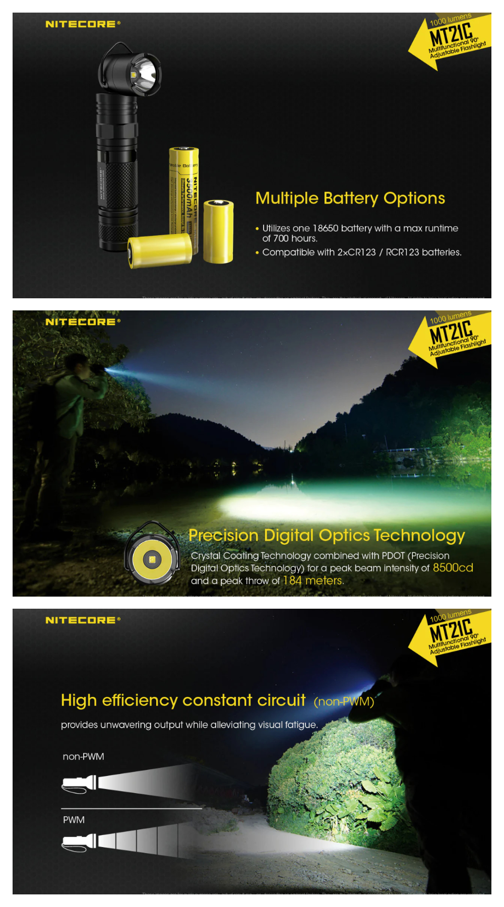 Nitecore MT21C Torchlight 1000 Lumens | Shopee Singapore
