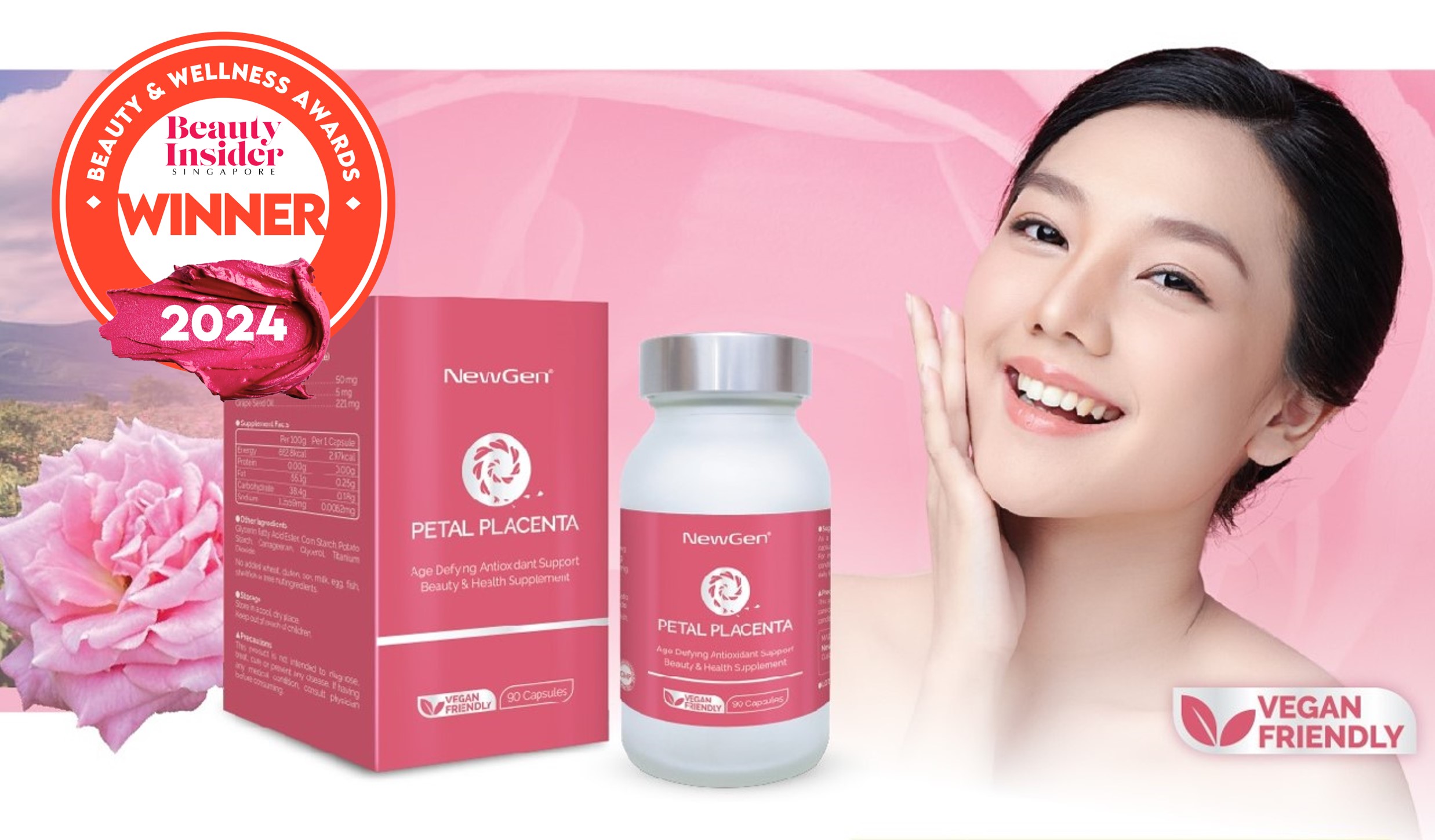 NewGen Petal Placenta Vegan Friendly Anti Aging Health Beauty Supplement | Shopee Singapore