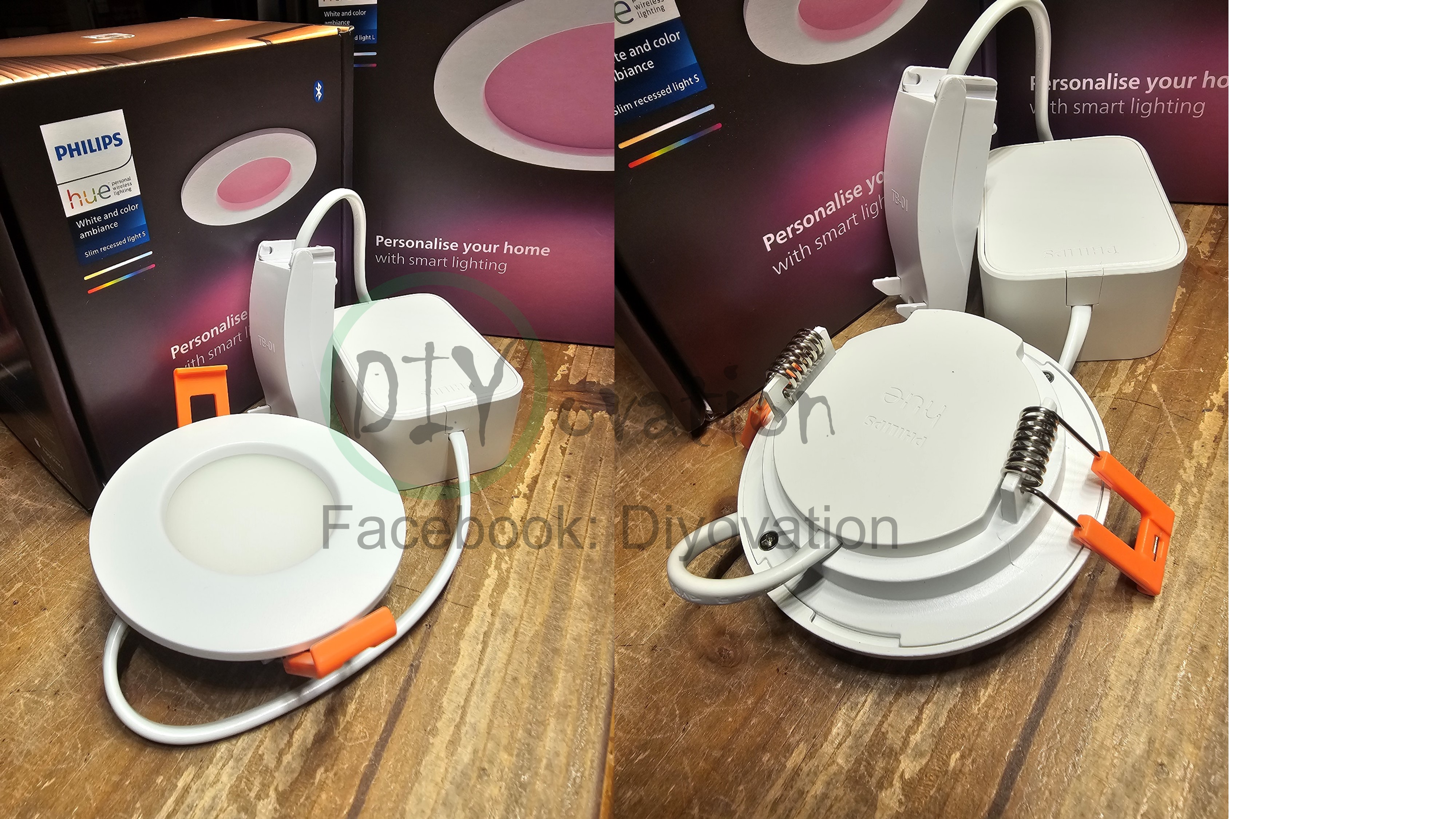 Philips Hue Smart Downlight Garnea 51107 / 51108 / Slim Recessed Colour ...