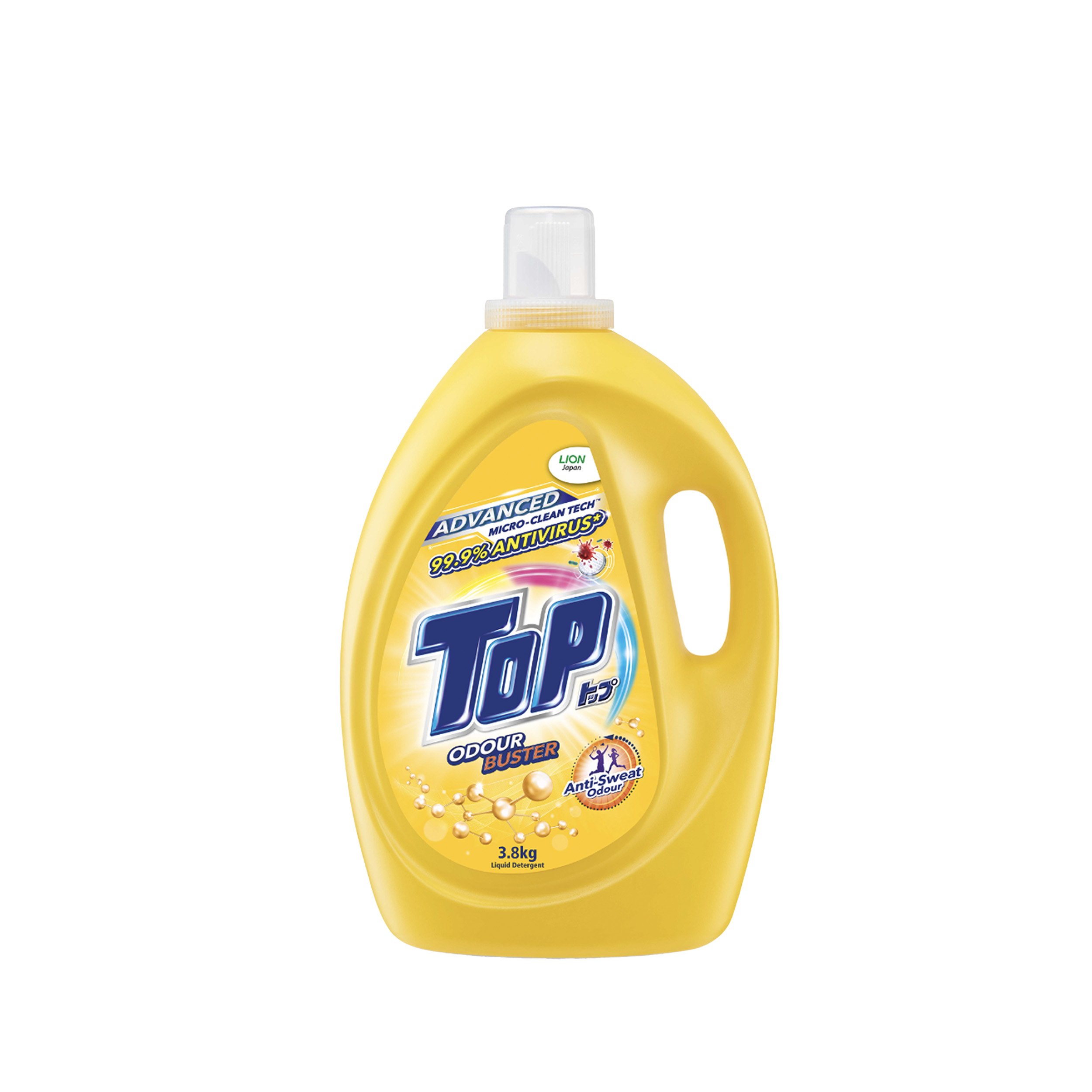 TOP Liquid Detergent - Odour Buster (Yellow) 3.6kg | Shopee Singapore