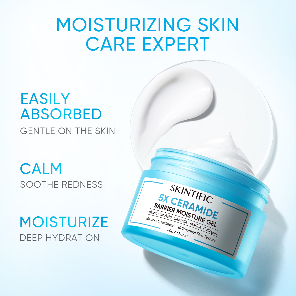 [Add-on Deals] SKINTIFIC 5X Ceramide Moisturiser Facial Soothing Cream ...