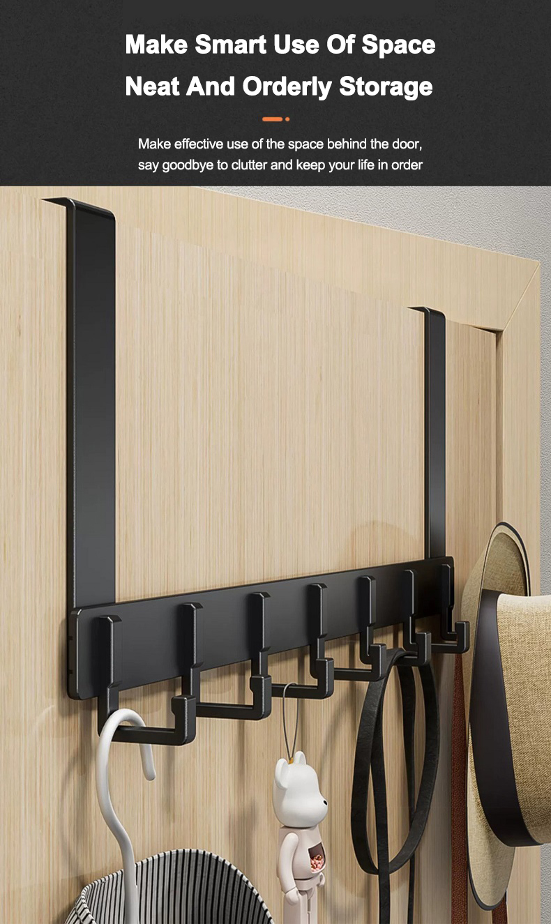 SG Ready Stock Specool® Back Door Hanger with 6/8 hooks / No Drill ...