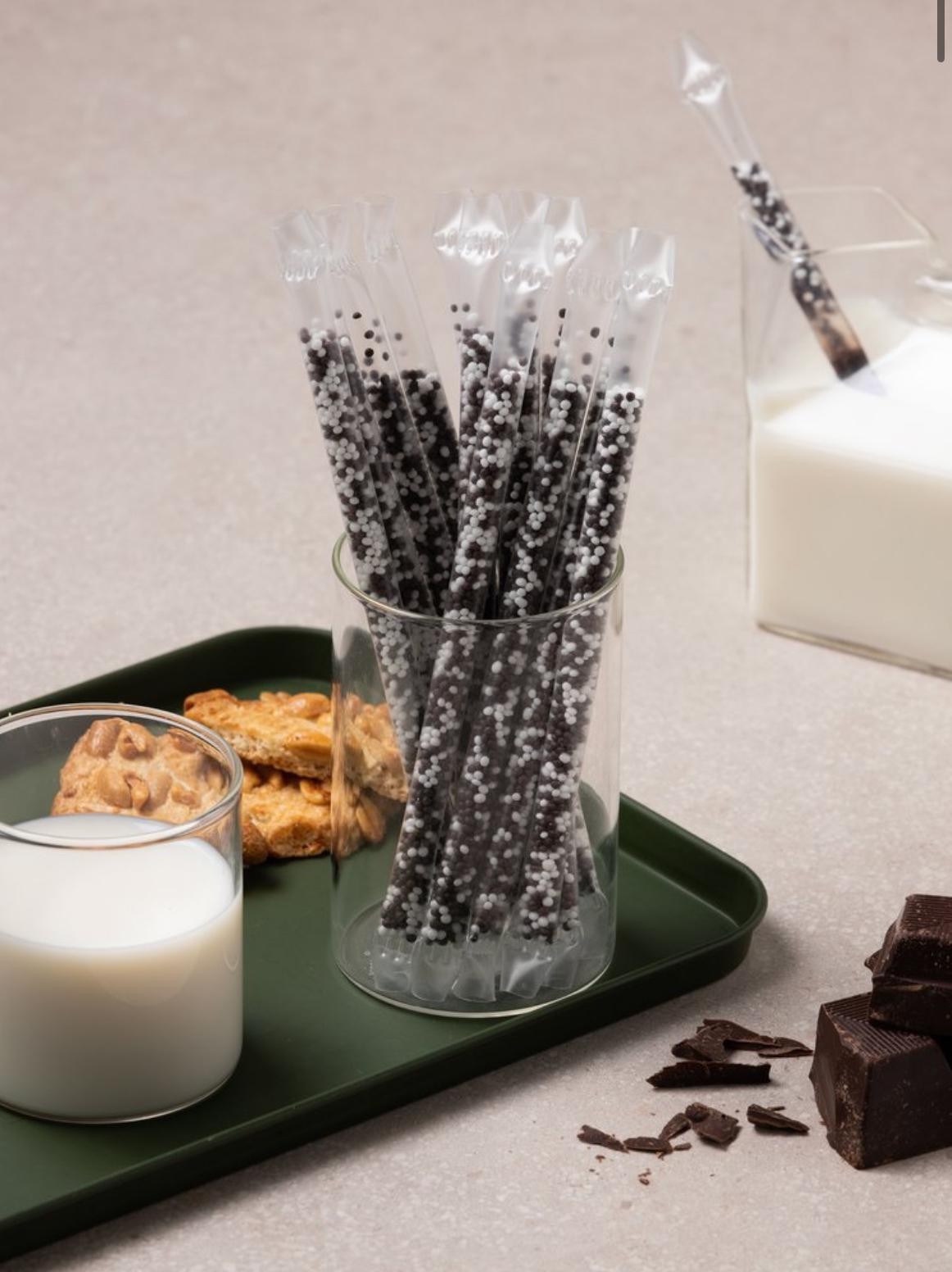 Korea Milk Magic Straw / Quick Milk Magic Sipper Cocoa / Cocoa Biscuit ...