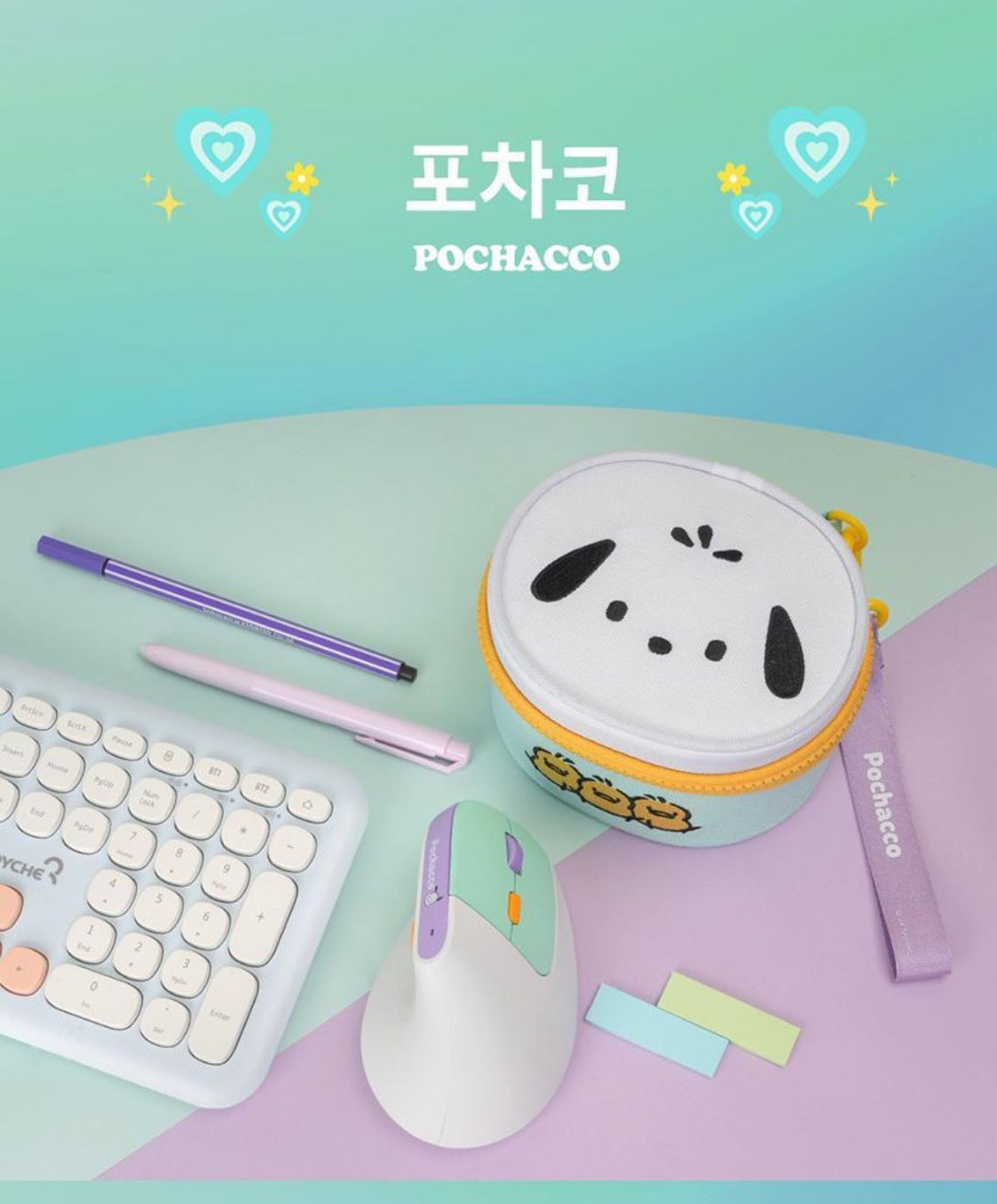 [ROYCHE] Sanrio Hello Kitty / Pochacco Wireless Vertical Mouse | Shopee ...