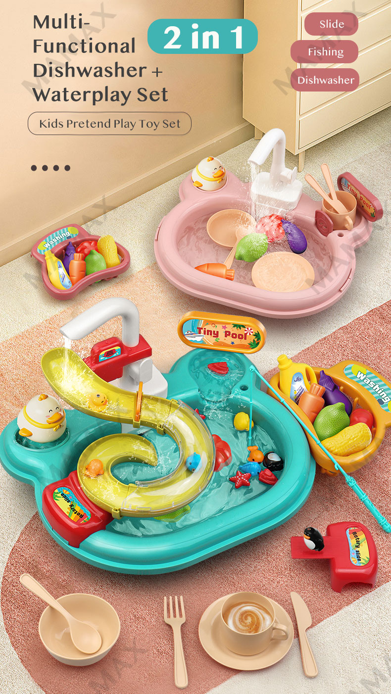 【SG Stock】22Pc Multi-Functional 2-in-1 Waterplay Pool+Dishwashing ...