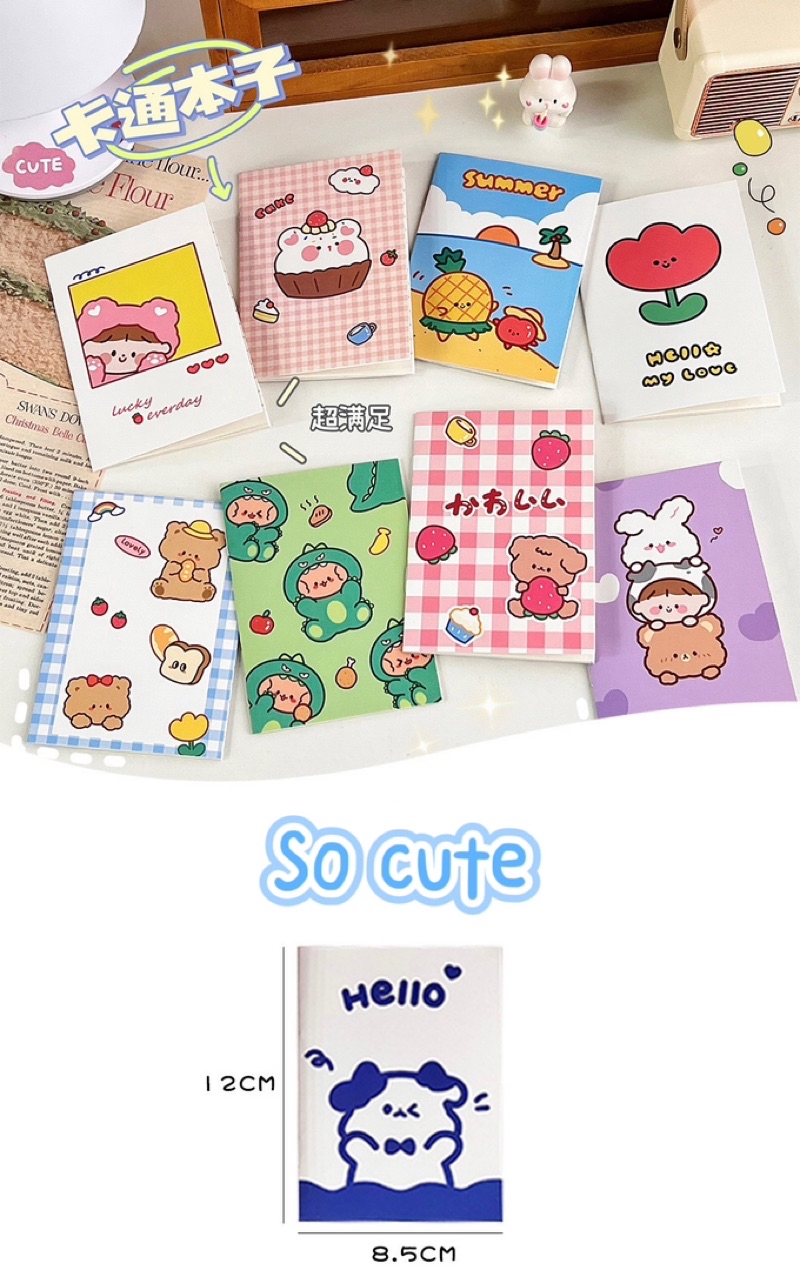 [SG Stocks]Cute Mini Notebook Kids Diary Notebooks Students School ...