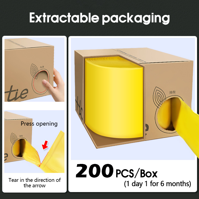 【SG Seller】200pcs Disposable Garbage Bags 45*50cm Rubbish Bag Clean-up ...