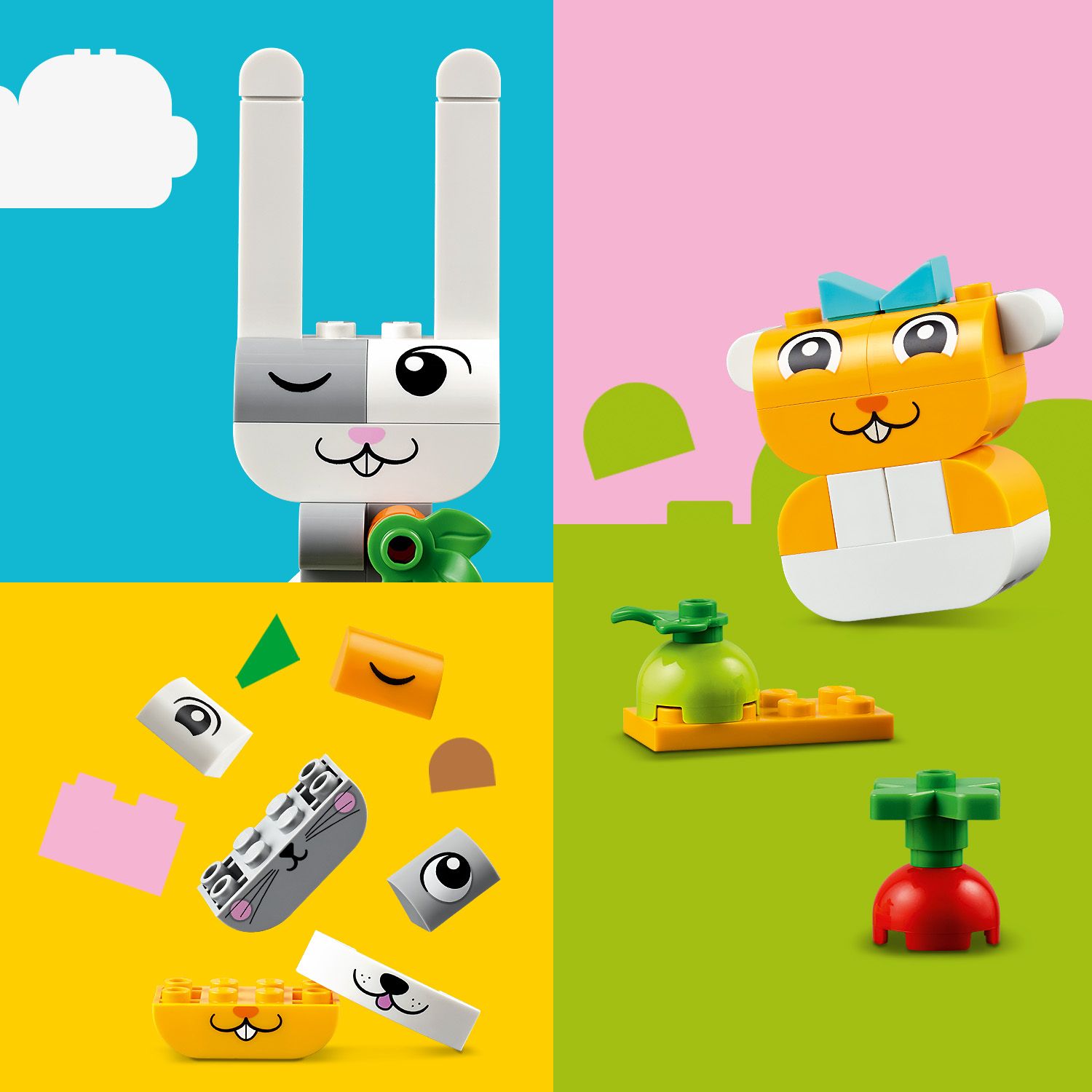 LEGO Classic 11034 Creative Pets Buildable Animal Toy (450 Pieces ...