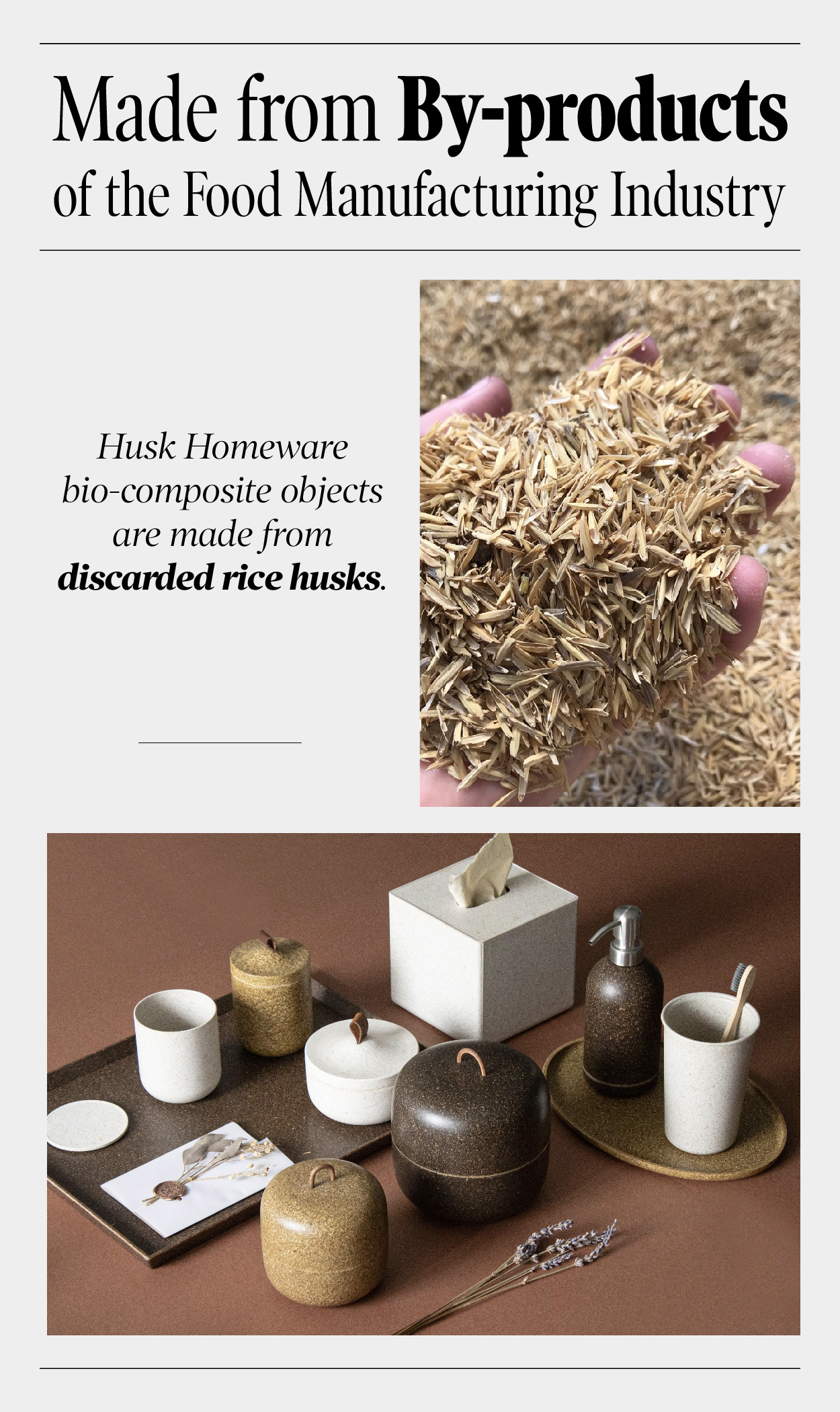 Bulbul's Natural Husk Homeware | Made with Upcycled Biocomposite ...