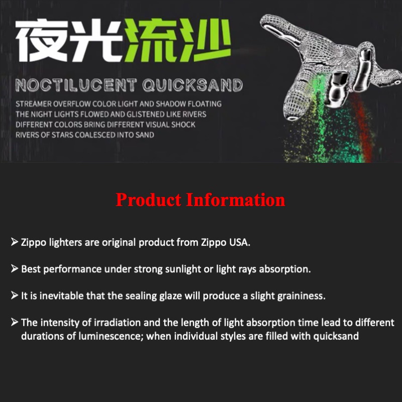 Zippo Lighter Luminous Color | Shopee Singapore