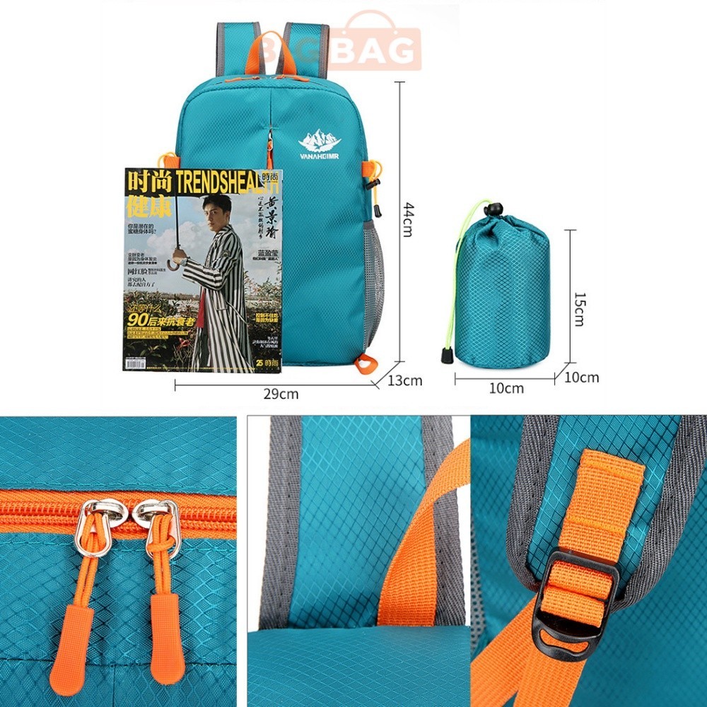 Foldable Backpack 20L Hiking Backpack Beg Hiking Kecil Hiking Bag Small ...