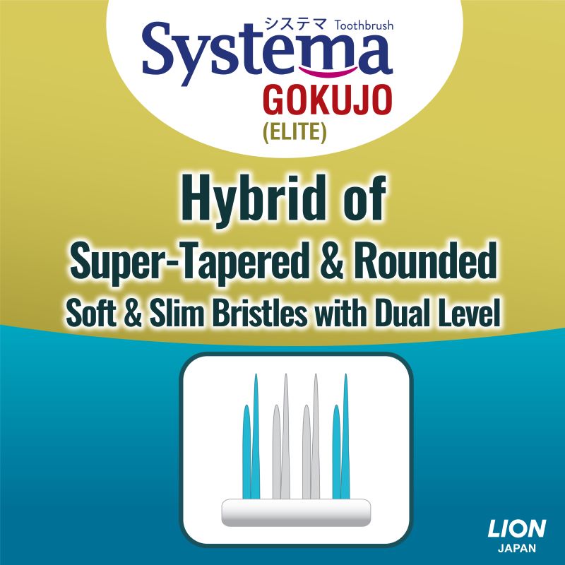 SYSTEMA Gokujo Elite Ultra-Soft Toothbrush 3s Packset (Buy 2 Get 1 Free ...
