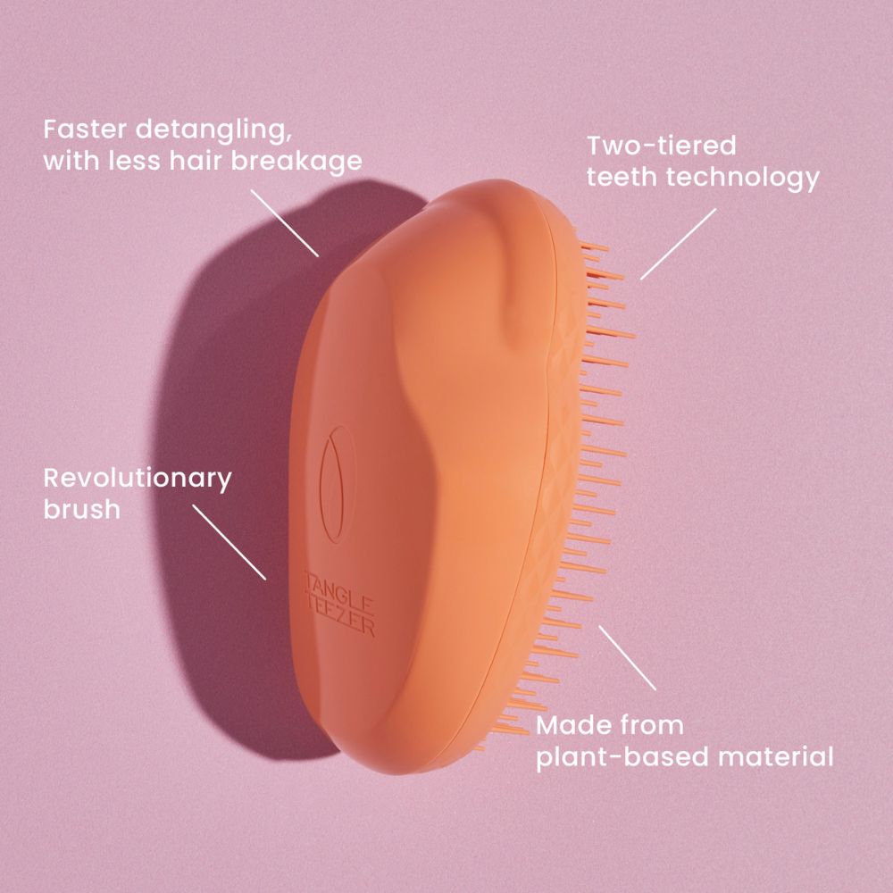 Tangle Teezer Plant Brush Sunshine Orange | Shopee Singapore